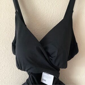 knix | Swim | Knix Sunset Wrap Black One Piece Swimsuit New Vacation ...